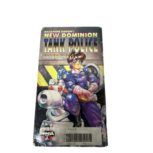 New Dominion Tank Police Volume 2 Dubbed VHS VCR Tape Vintage - VHS Tapes