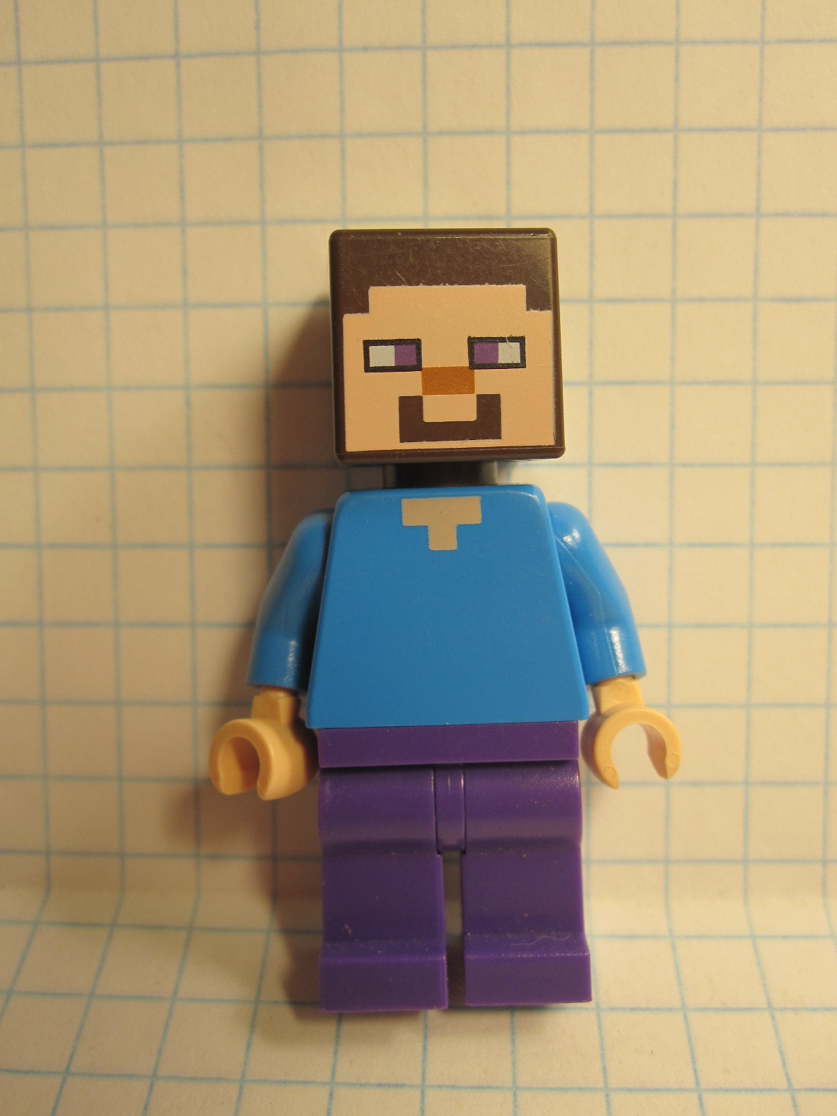 Lego Mini-Figure #min009: Minecraft- Steve w/ Dark Purple Legs - LEGO ...