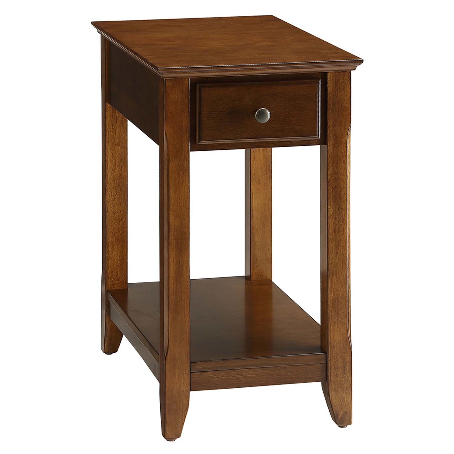 Bertie Rectangular Accent Table, Walnut Finish - Tables