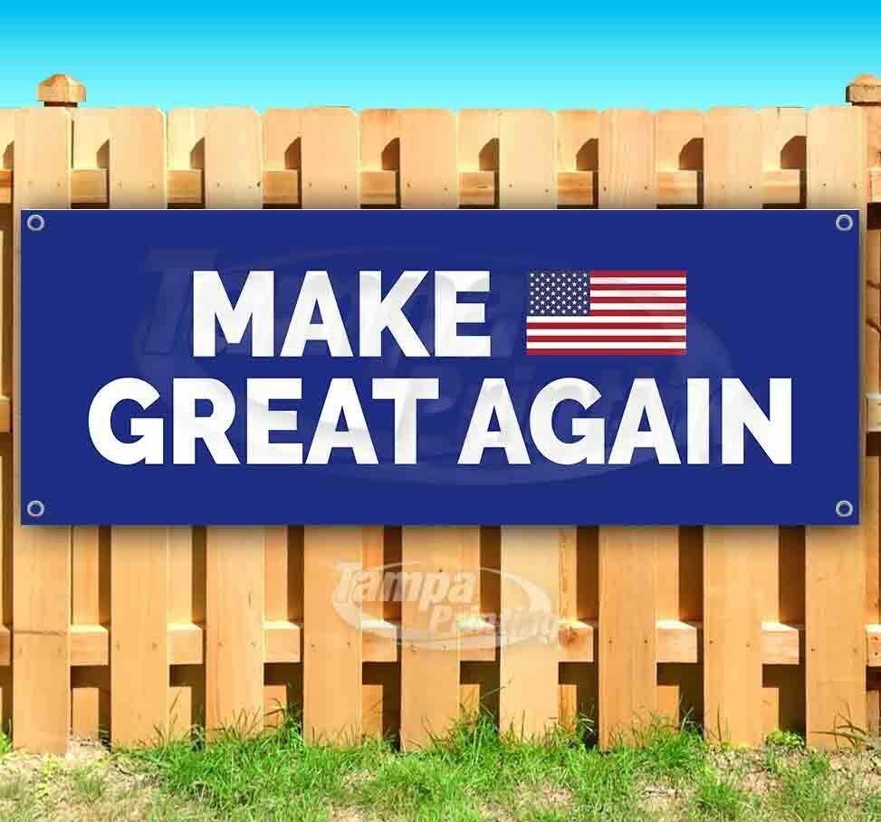 MAKE AMERICA GREAT AGAIN Advertising Vinyl Banner Flag Sign Many Sizes ...