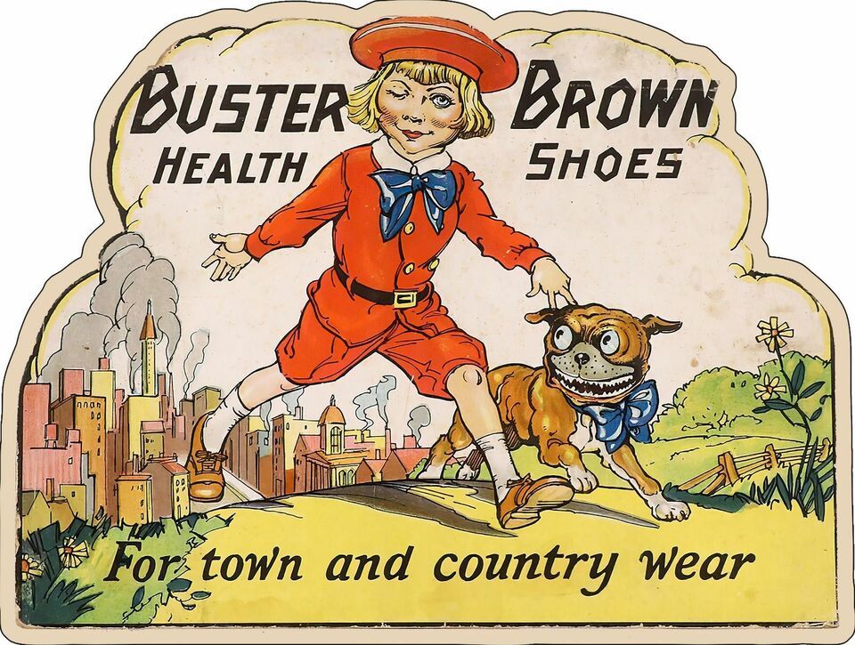 Buster Brown Shoes Laser Cut Metal Sign - Plaques & Signs