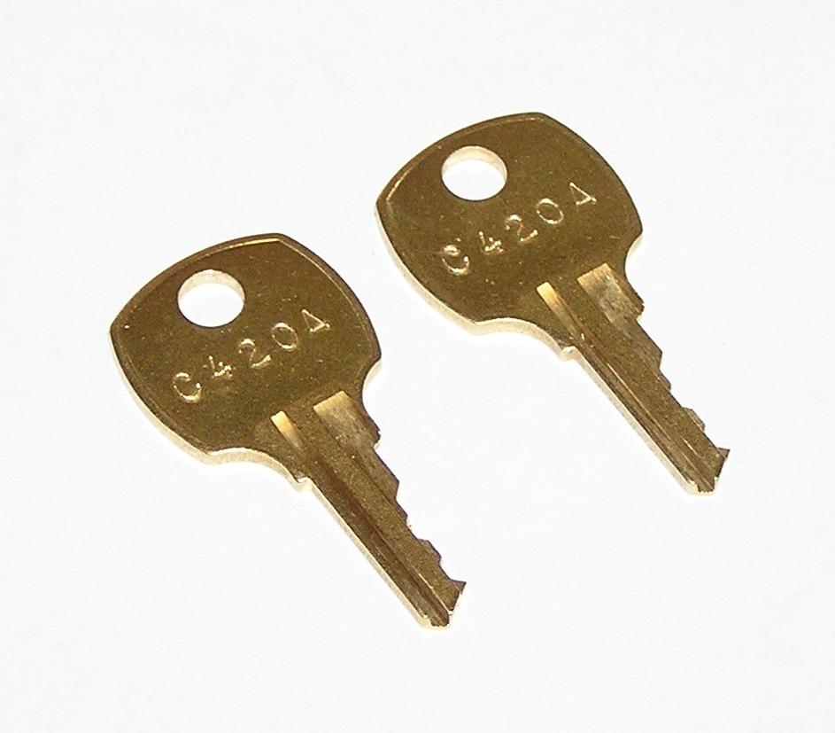2 - C420A Replacement Cabinet Drawer Lock Brass Keys fit CompX National ...