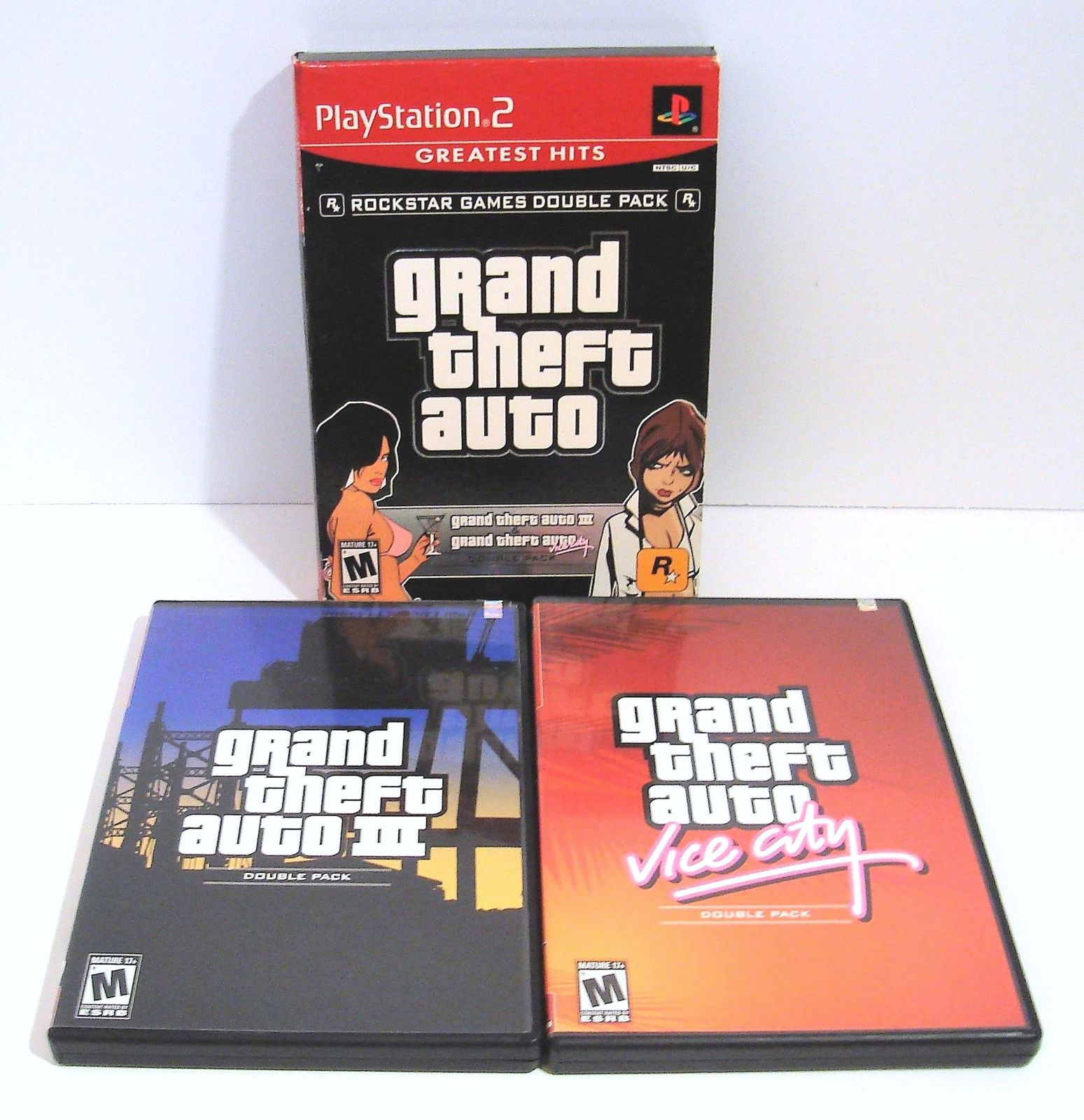 Grand Theft Auto III and Vice City Double Pack Sony PlayStation 2 ...