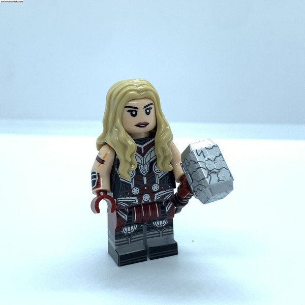 Minifigure Mighty Thor Marvel Avengers Superhero With Mjolnir Jane ...