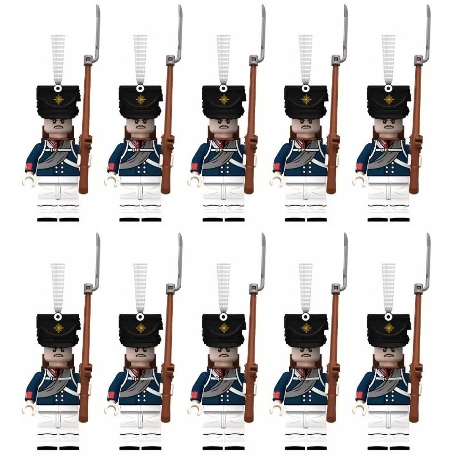 10pcs Napoleonic Wars Prussian Grenadiers Battalion Minifigures ...