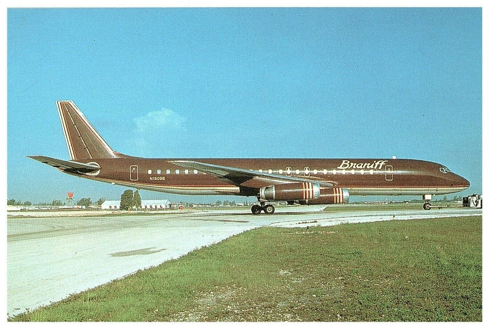 Braniff International McDonnell Douglas DC-8-62 Airplane Postcard ...