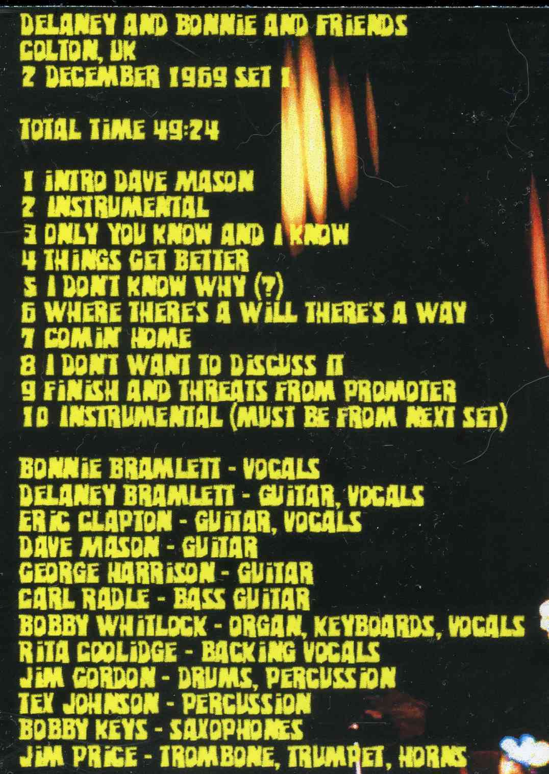 Eric Clapton - Colton . UK 1969 ( with George Harrison )( Delaney ...