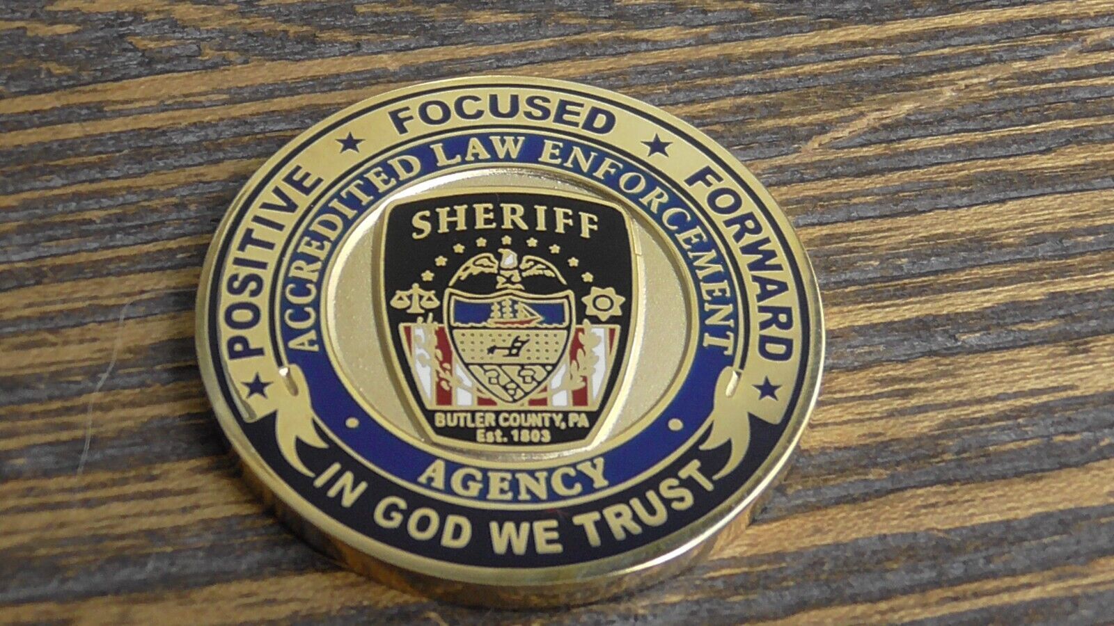 Butler County Sheriffs Office Pennsylvania Sheriffs Challenge Coin ...