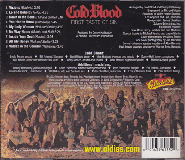 Cold Blood – First Taste Of Sin CD - CDs