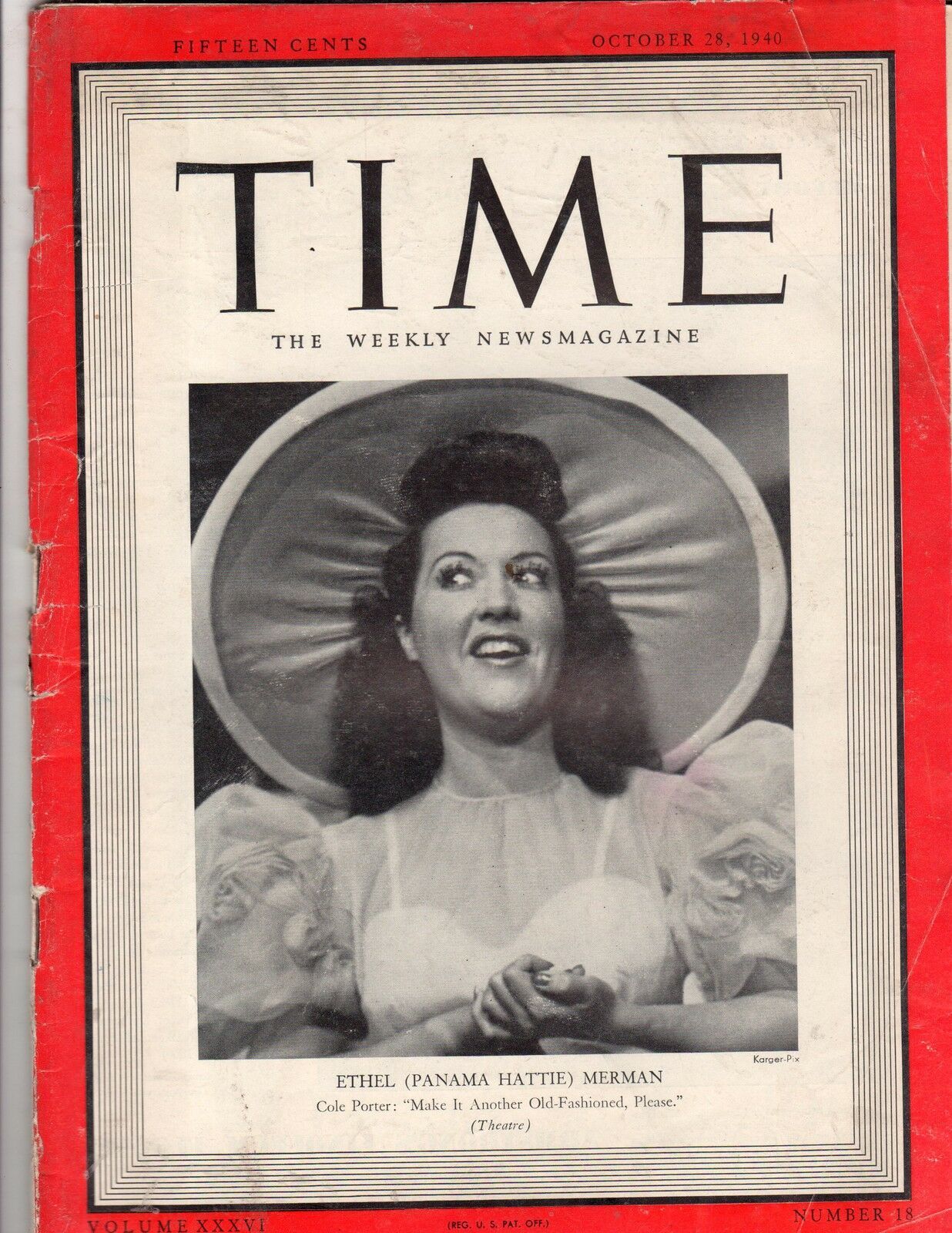 Time Magazine 1940 Oct 28 Panama Hattie, and 50 similar items