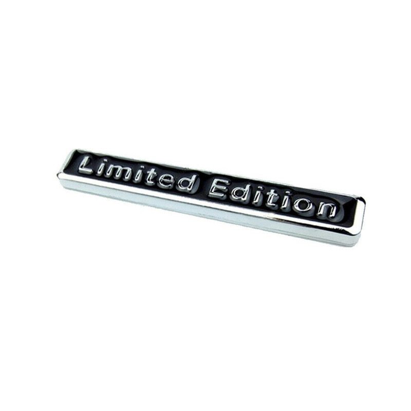 3D Plating LIMITED EDITION Logo Car Rear Trunk Sticker Emblem Black Car ...