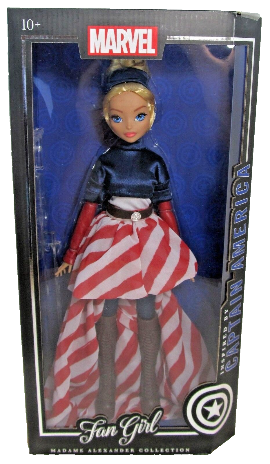 Madame Alexander Collection Marvel Fan Girl Captain America 13 inch ...