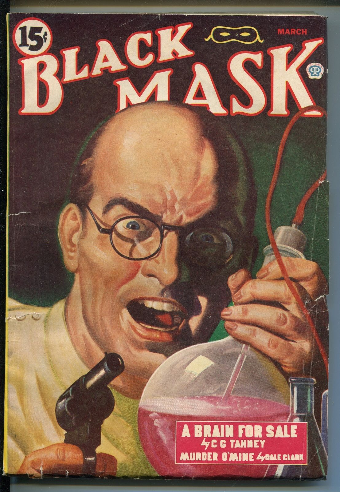 BLACK MASK 03/1944-POPULAR-MAD DOCTOR-CHAMPION-HARD BOILED PULP-B ...