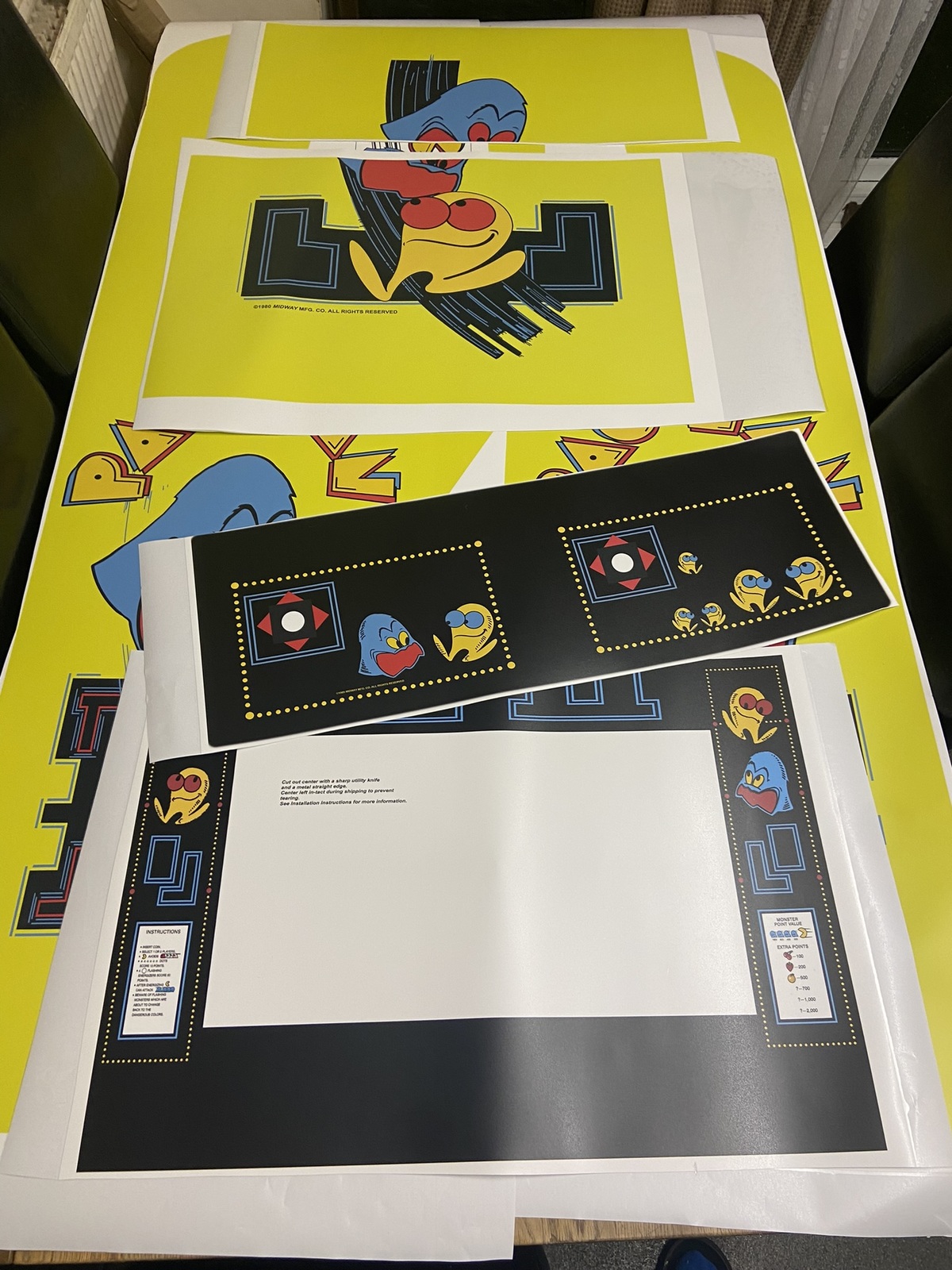 AtGames Legends Ultimate ALU PAcman Retro Arcade Cabinet vinyl side Art ...