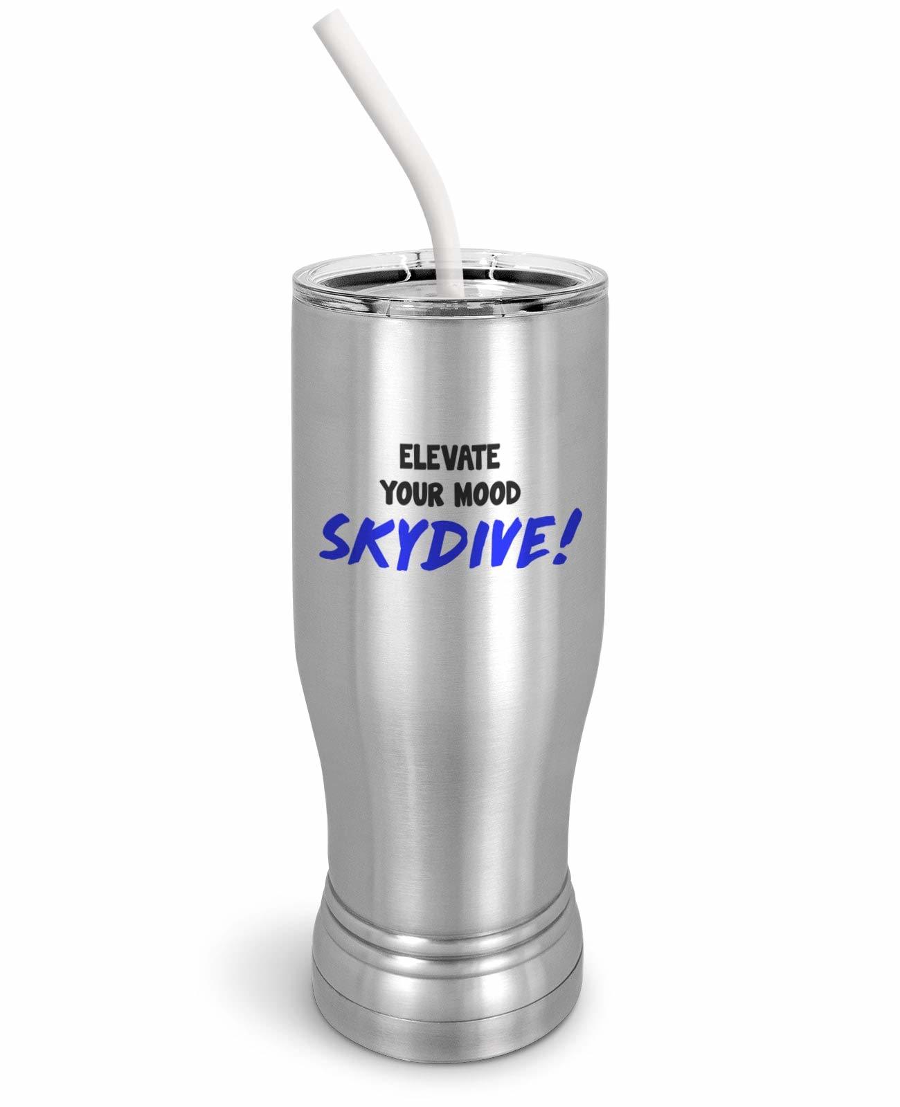 PixiDoodle Funny Motivational Skydiving Pun Insulated Coffee Mug ...