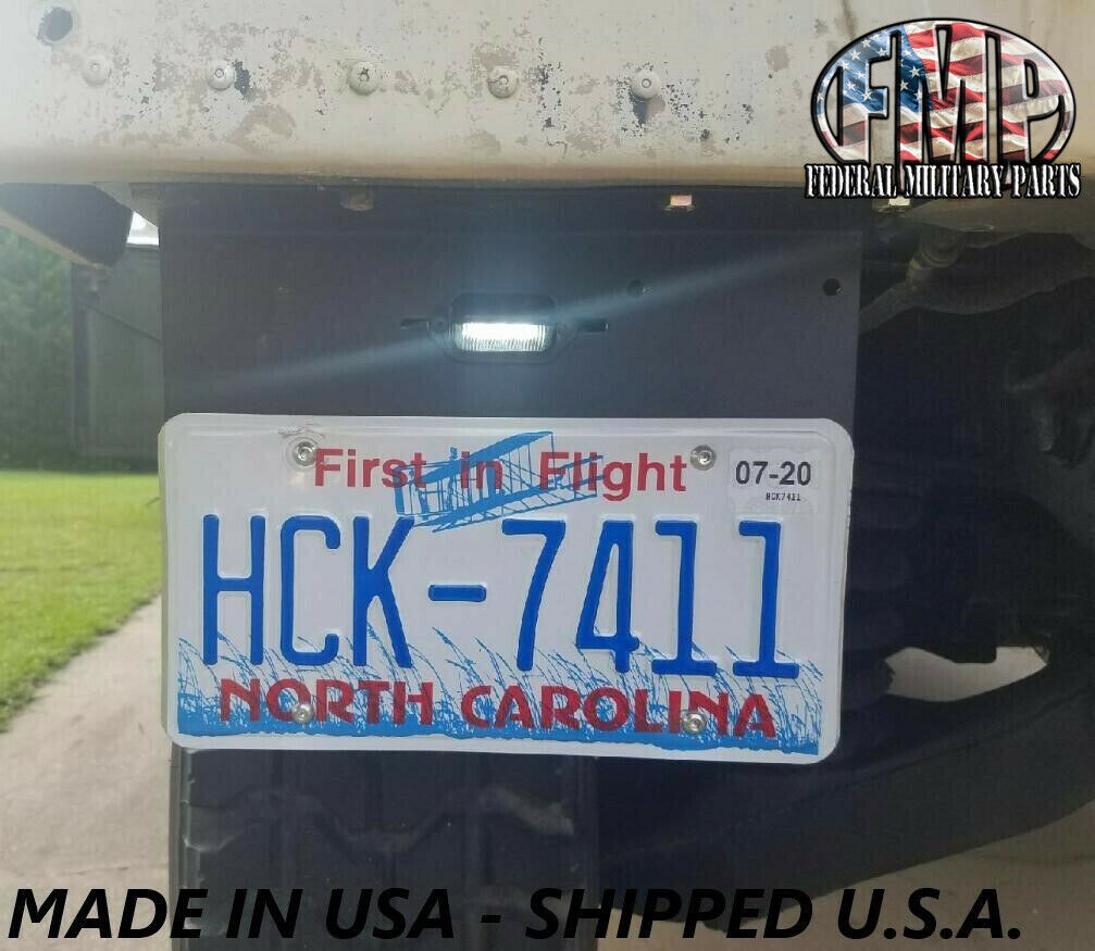 Pair Small 24v LED Light License Plate for M998 Army Humvee Hummer ...
