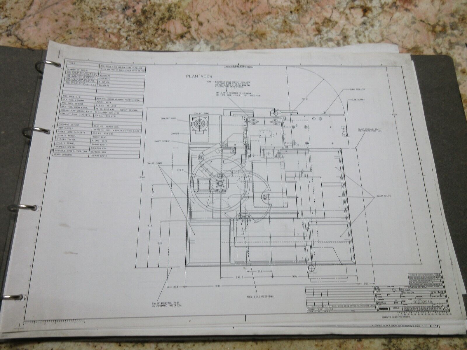 CINCINNATI 500 ARROW 500 ERO CNC VERTICAL MILL SCHEMATICS DIAGRAM I COX ...