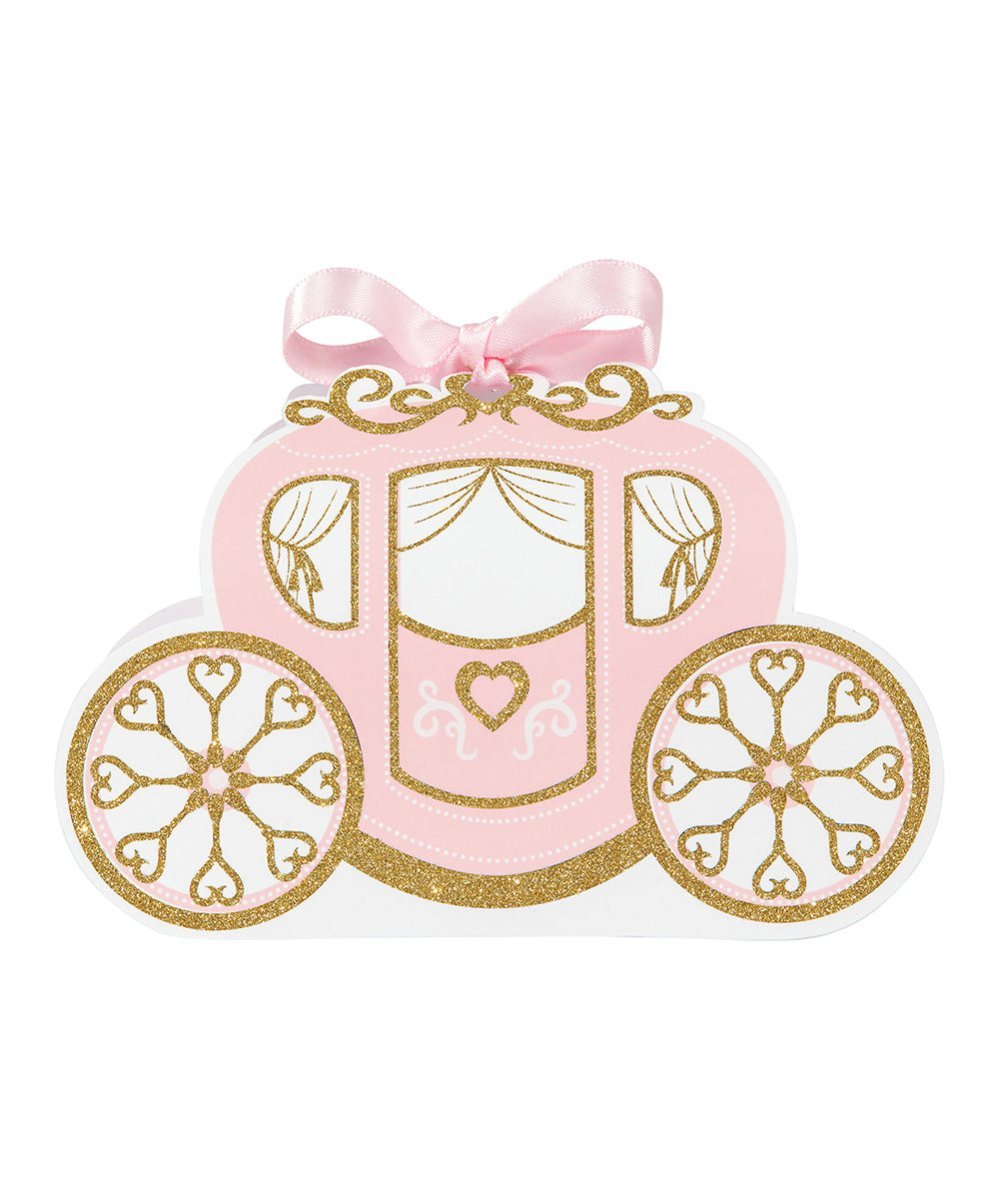 Pink & Gold Princess Carriage Boxes with Glitter - Toys & Hobbies