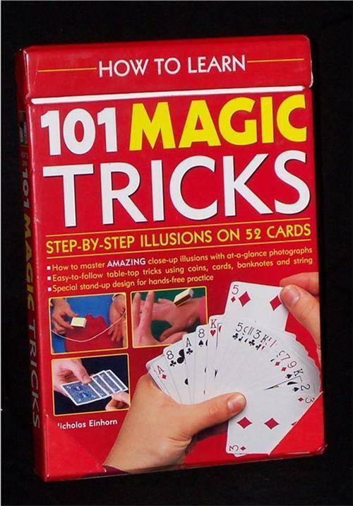 2007 101 MAGIC TRICK BOOK FLASH CARD 1969 STUBBY CLOWN JUGGLING GAG ...