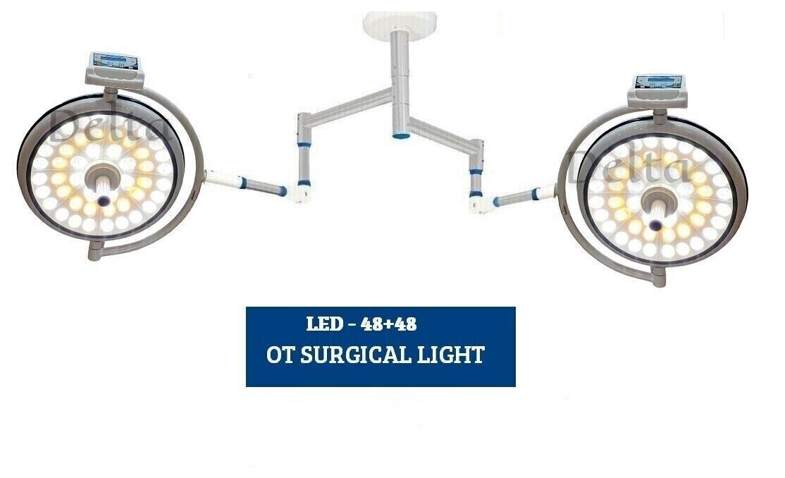 Operating Room Operation Theater Light Double Dome-Ceiling/wall mounted ...