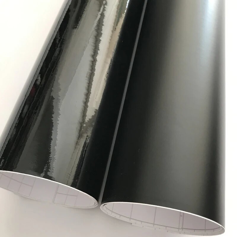 Matt Gloss Black Vinyl Wrap Adhesive Film Air Release Decal Sheet DIY ...