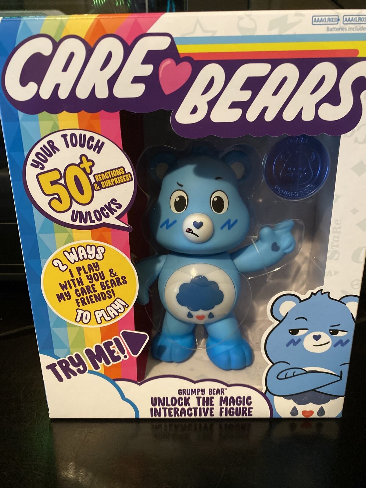2020 Interactive CARE BEARS GRUMPY BEAR BLUE NEW 50+ Reactions Unlocks ...