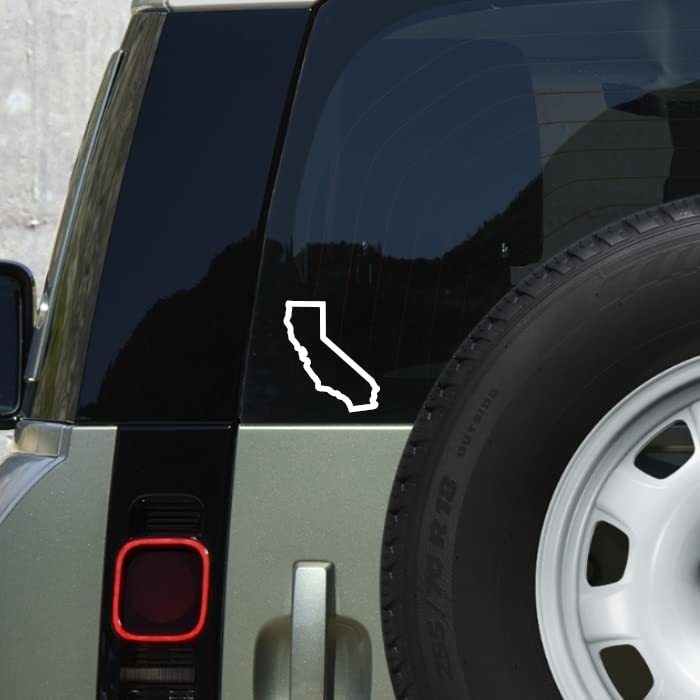 California 4.5x3.9 State map Outline Vinyl Decal Sticker | Custom Truck ...