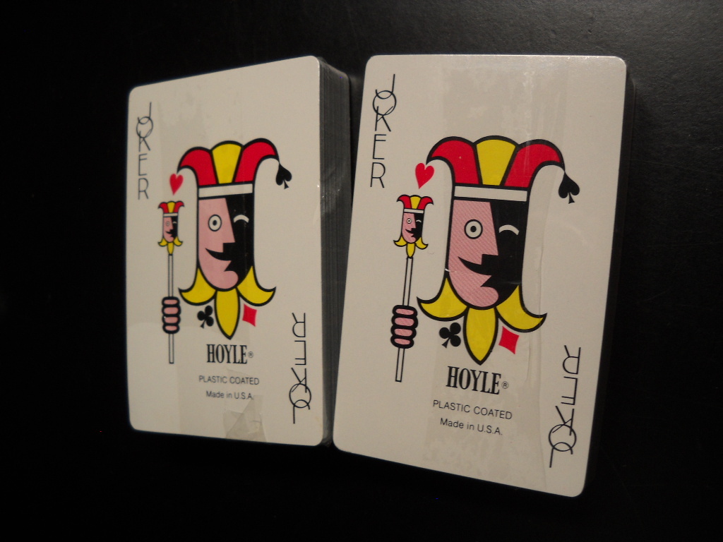 Merry Christmas Playing Cards Hoyle Plastic Coated Two Sealed Decks in ...