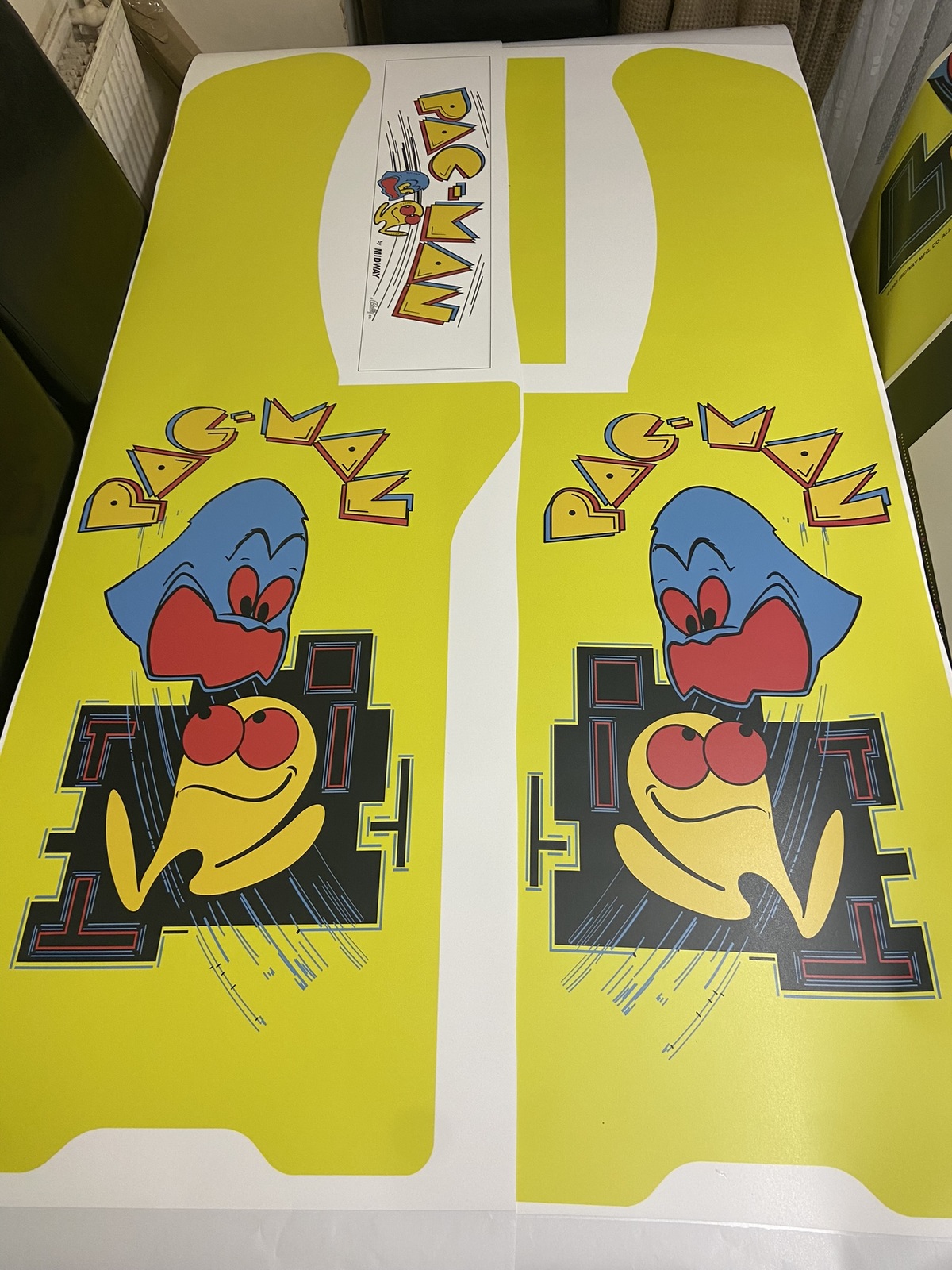 AtGames Legends Ultimate ALU PAcman Retro Arcade Cabinet vinyl side Art ...