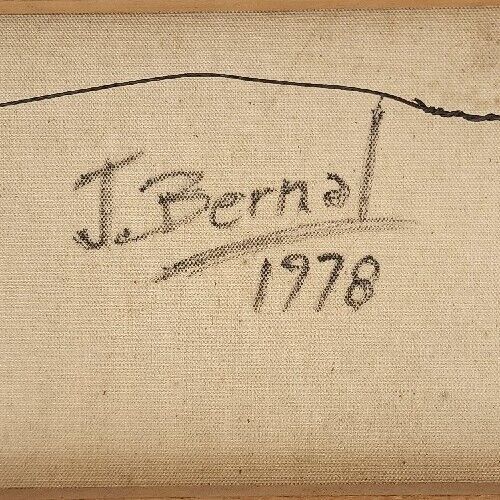 Rare & Vintage 1978 Jose Bernal Cuban Oil Scenic Pond Painting - Listed ...