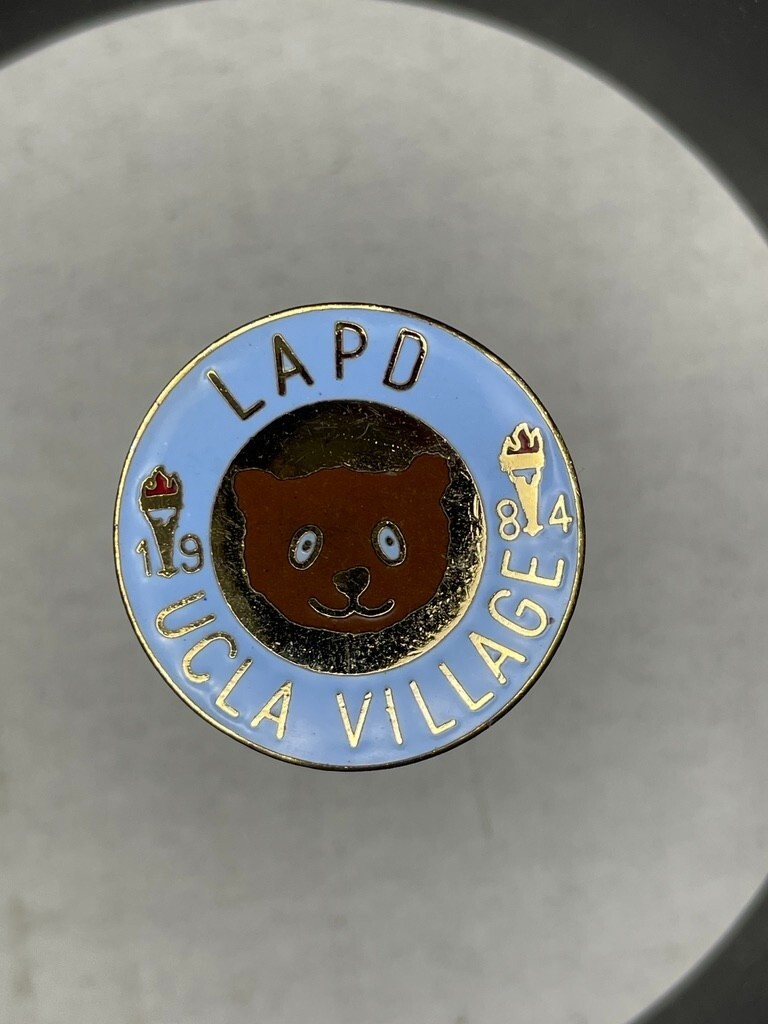 LAPD 1984 Olympic Games UCLA Village Lapel Pin Police Teddy Bear - Pins ...