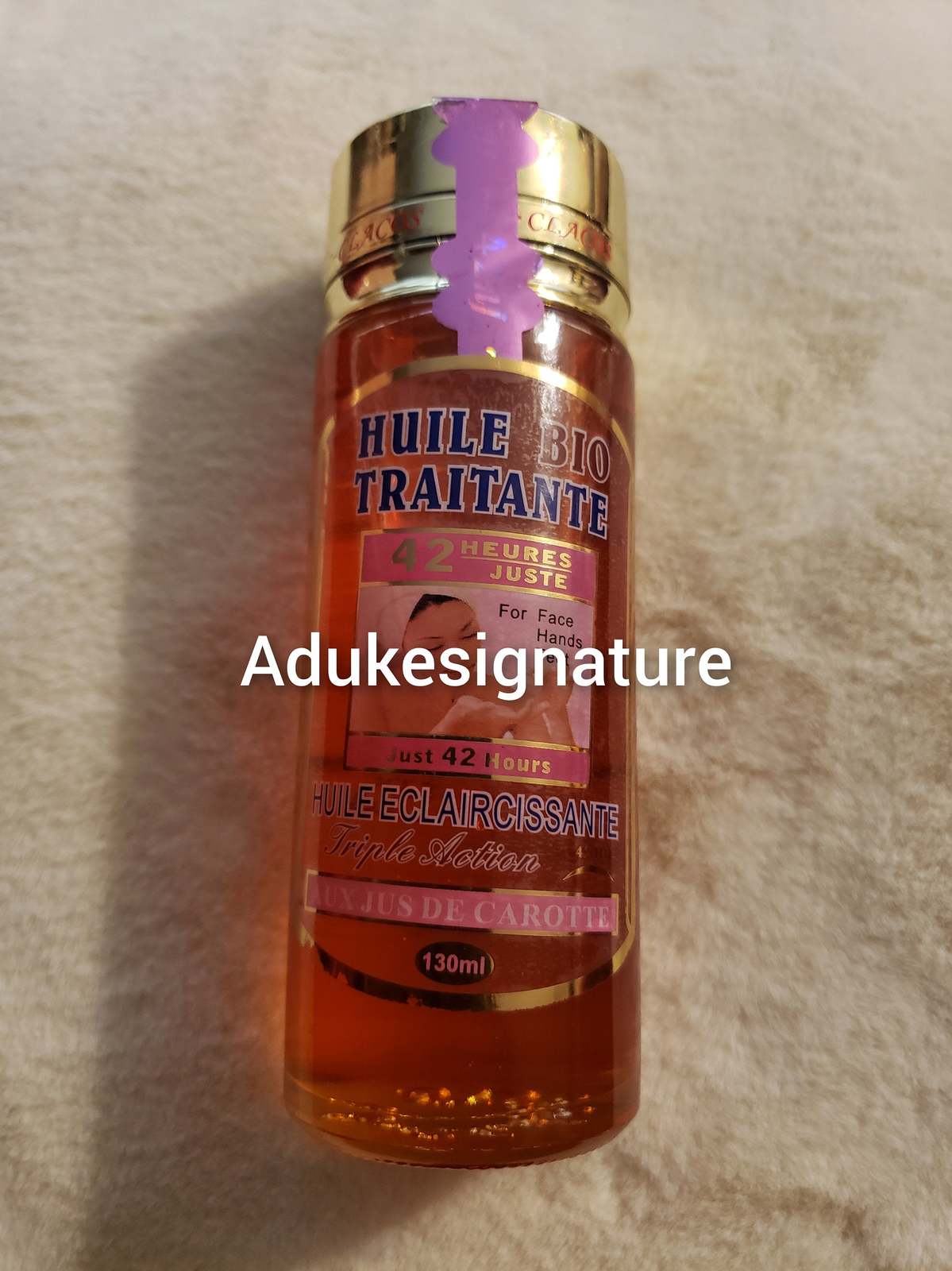 42 heures bio treatment whitening oil with carrot extract.130ml ...