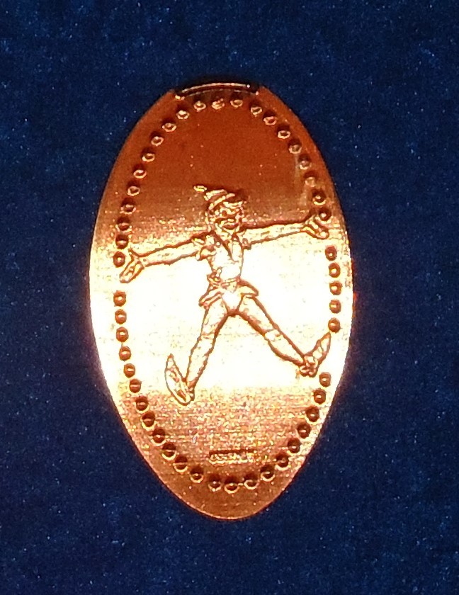 BRAND NEW SHIMMERING AND GLITZY WALT DISNEY PETER PAN PENNY COLLECTOR'S ...