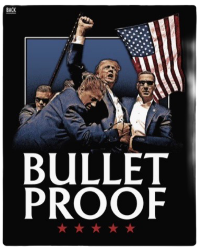 New TRUMP BULLETPROOF Assassination attempt t shirt TRUMP 2024 MAGA - T ...