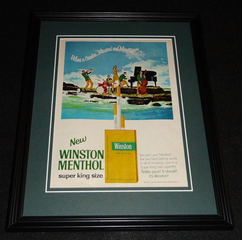 1967 Winston Menthol Cigarettes 11x14 Framed ORIGINAL Advertisement - Other