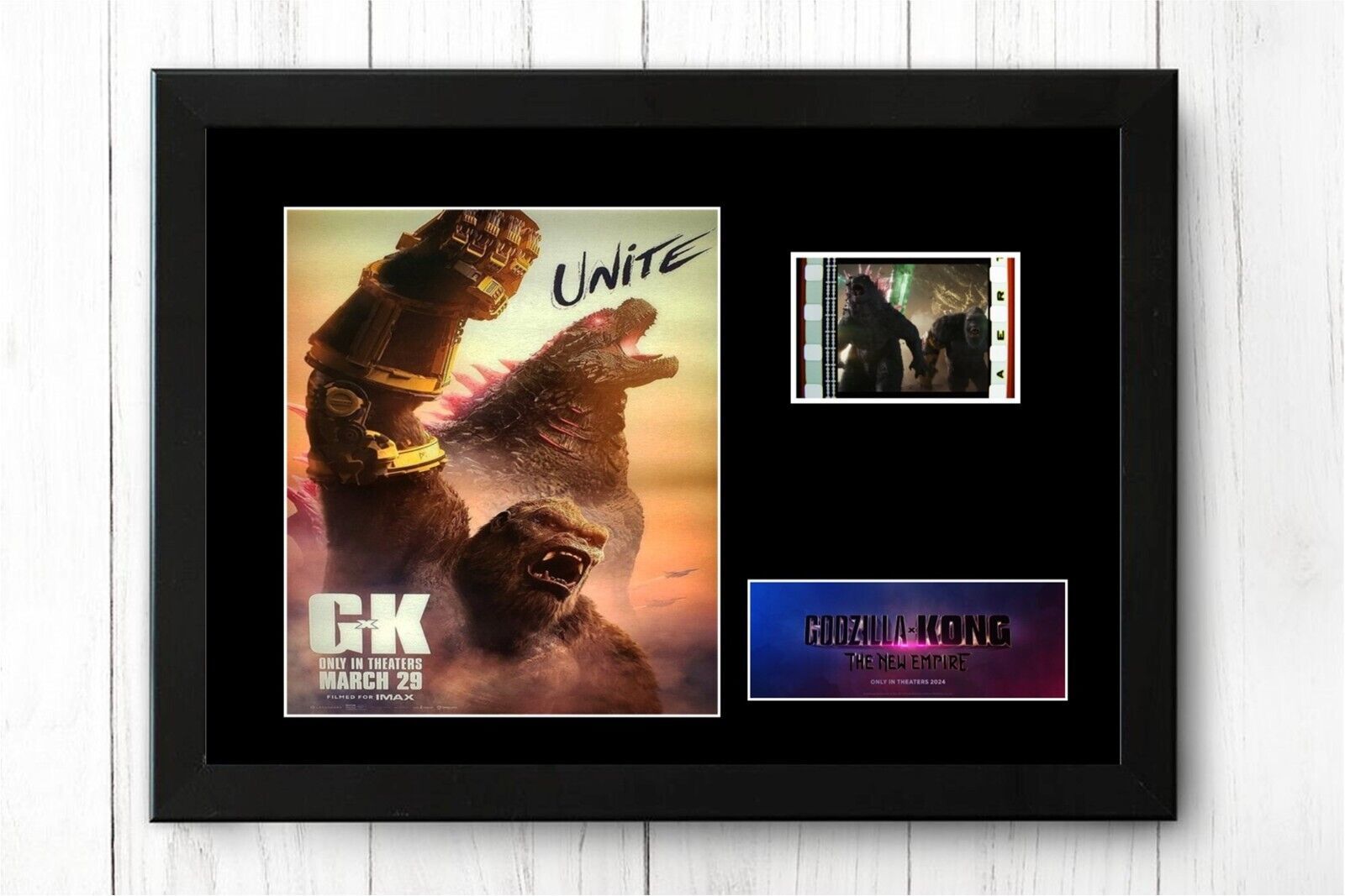 Godzilla x Kong The New Empire 35mm Framed Film cell display New - Mounted