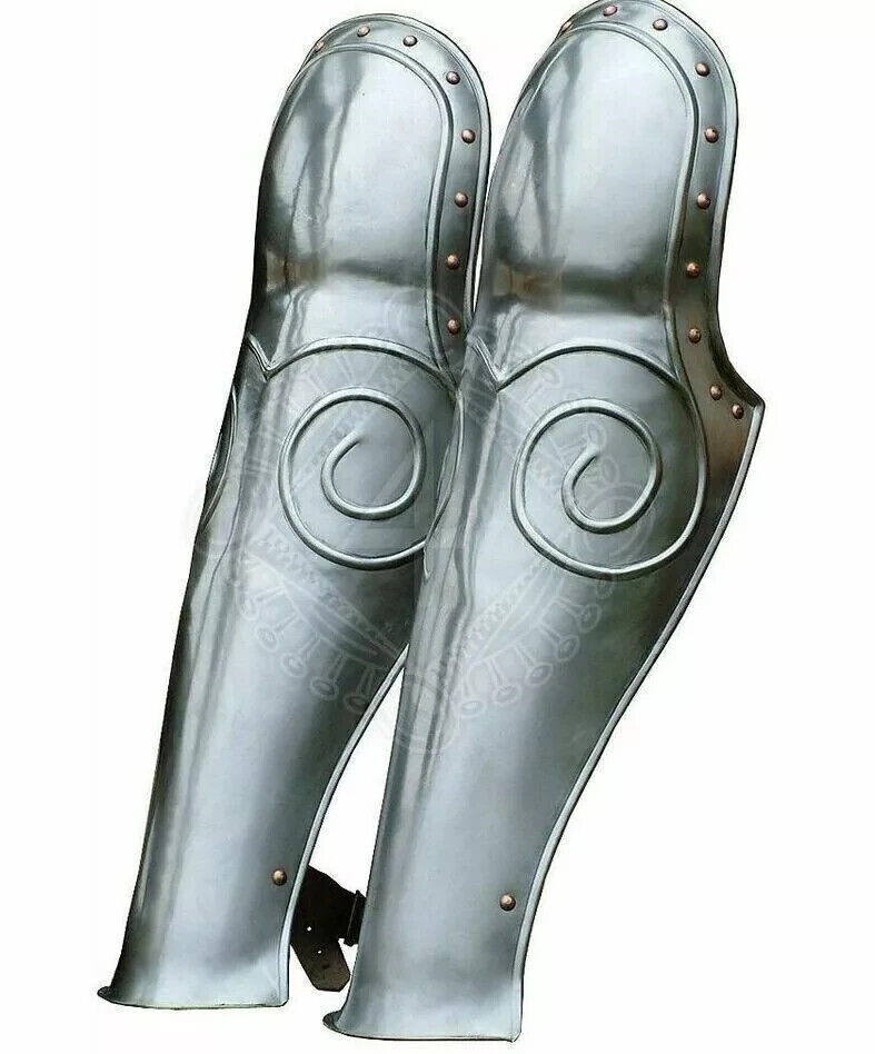 Medieval Knight Armor Graves Legs Steel Leg Armor Cosplay Warrior LARP ...