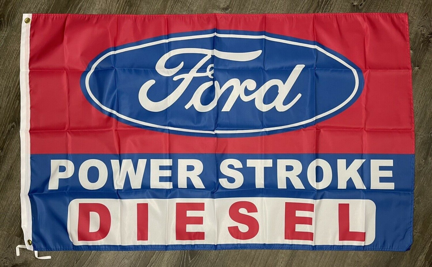 Ford Power Stroke Diesel Flag 3x5 ft Red Banner Muscle Truck Man-Cave ...