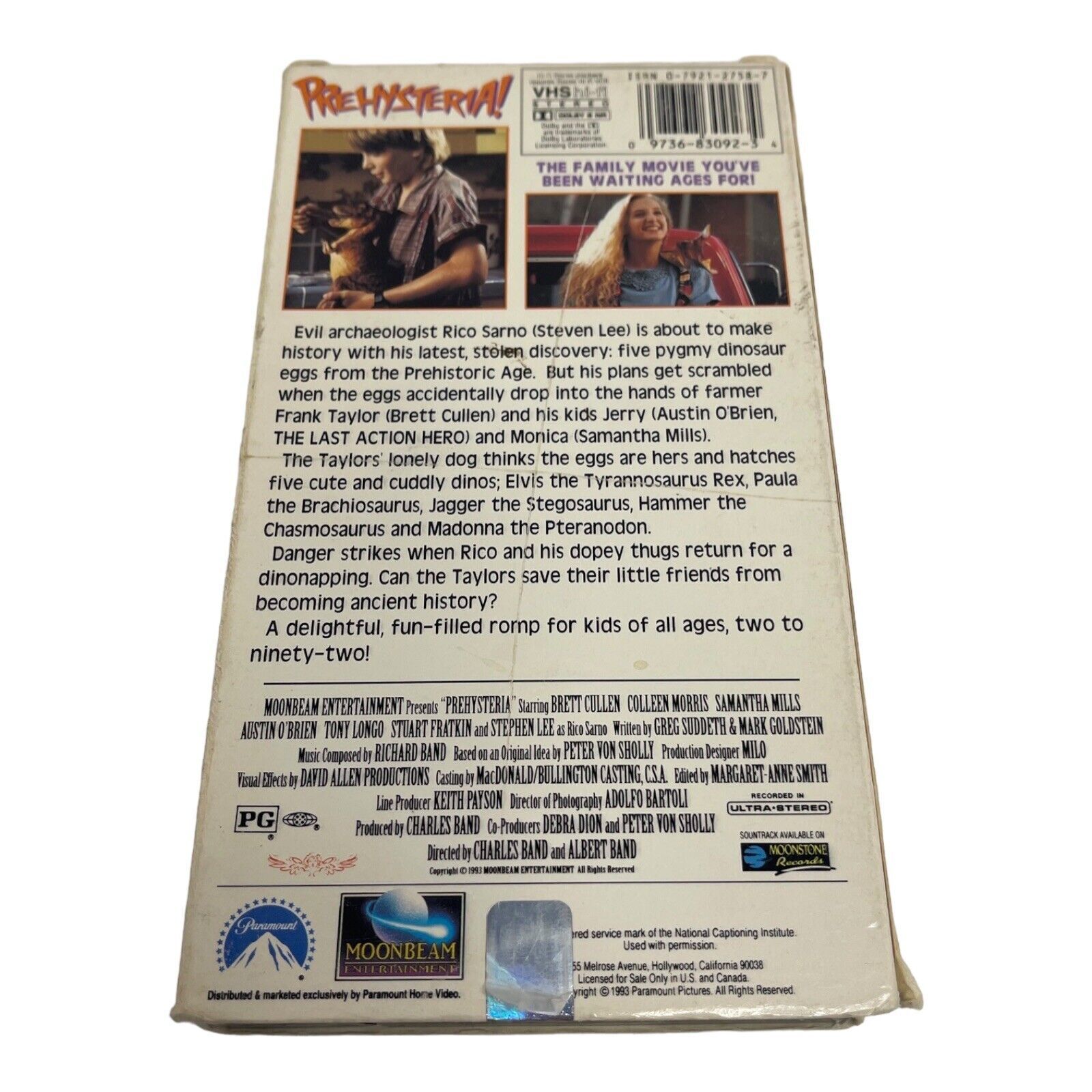 Prehysteria World's Oldest Party Animals VHS 1993 VCR Movie Dinosaurs ...