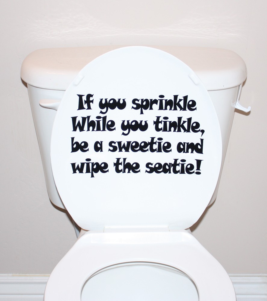 Toilet Poetry - Vinyl Wall Art Decal - Decals, Stickers & Vinyl Art
