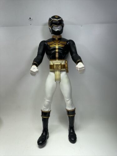 Giant 31" Power Ranger Megaforce Black Ranger Poseable Action Figure ...