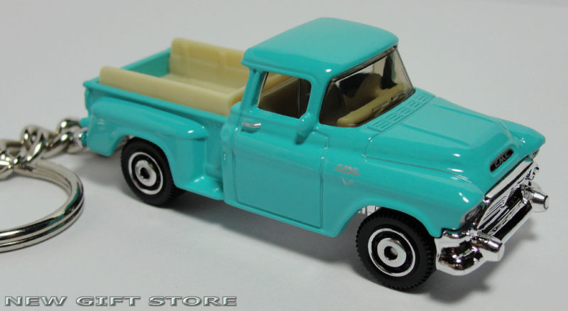 KEYCHAIN 55/56/57/â€‹1958 GMC STEPSIDE PICKUP BLUE PORTE CLE - Apparel ...