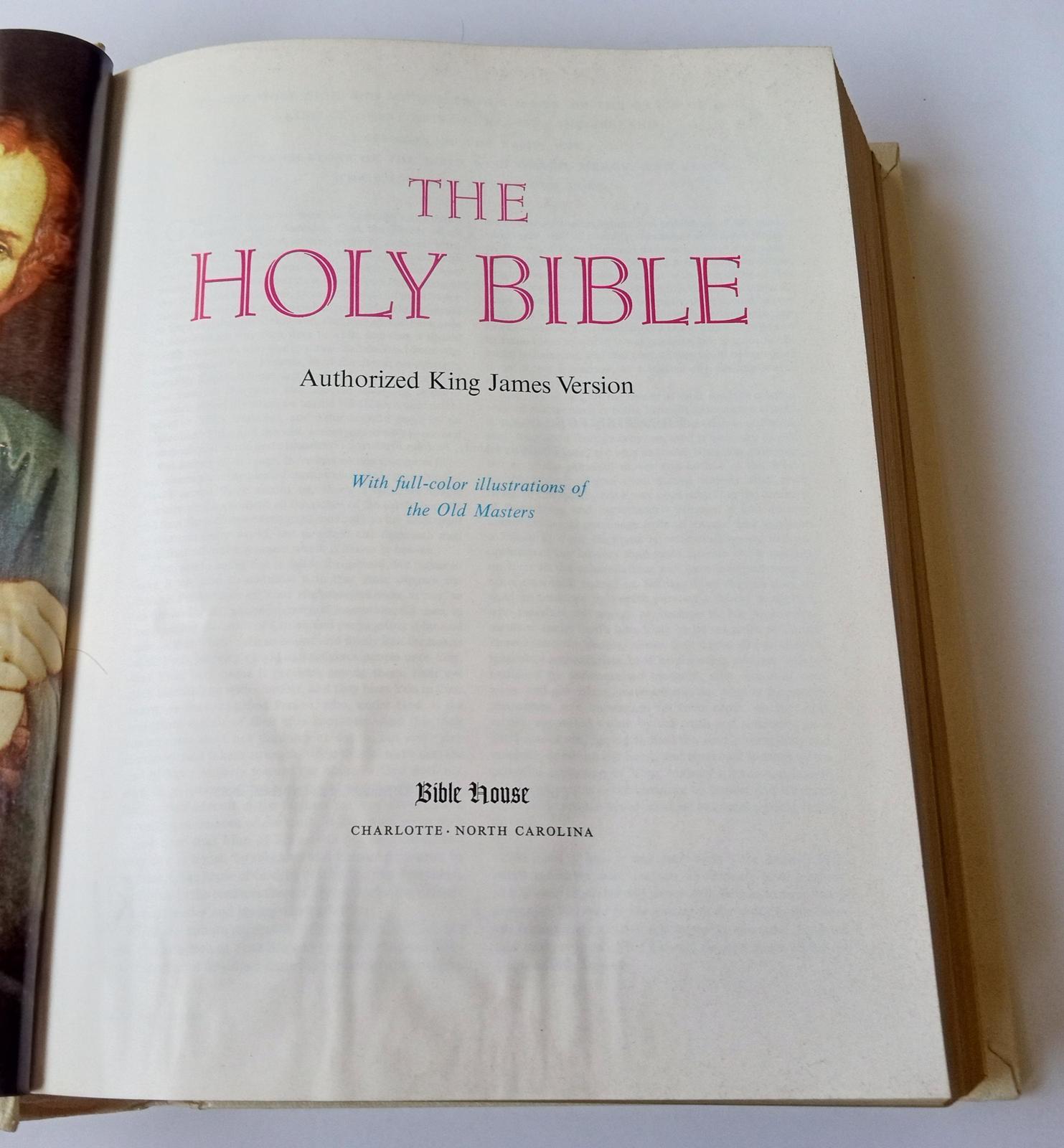 The Holy Bible KJV Family Bible Illustrations of the Old Masters 1976 ...