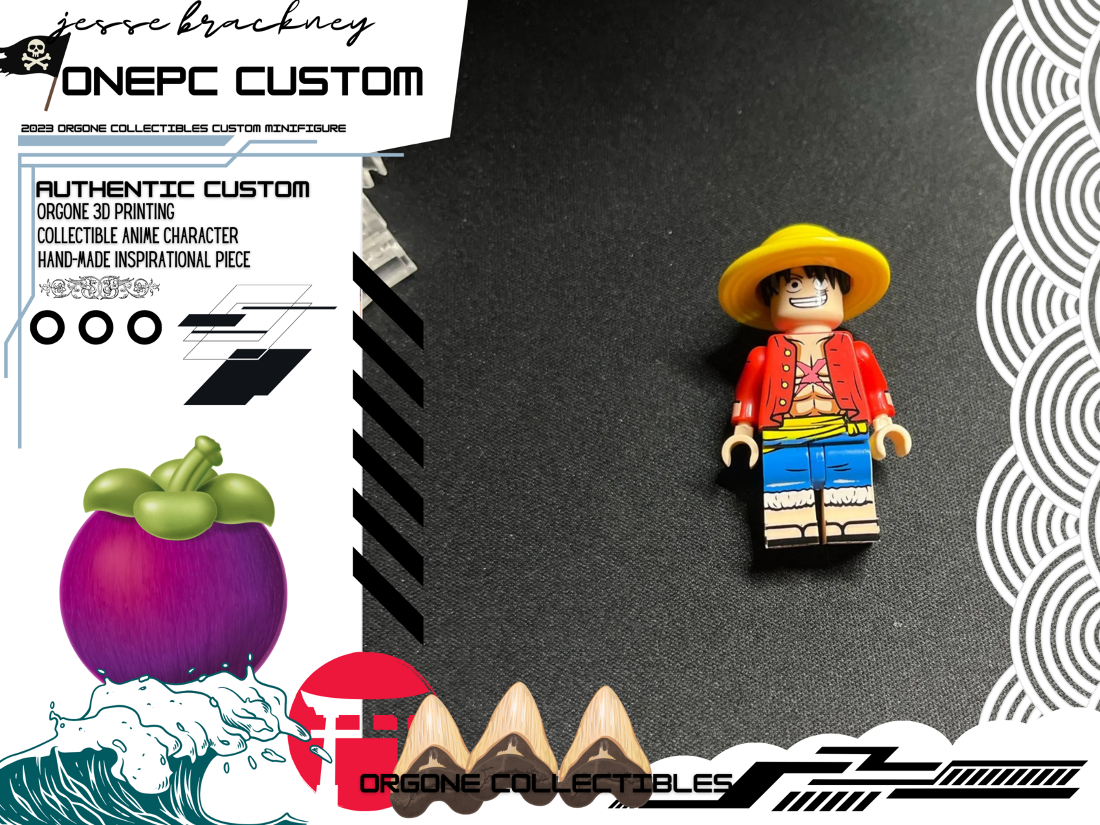 Monkey D. Luffy | One Piece | Minifigs by Orgone | Collectible Lego ...