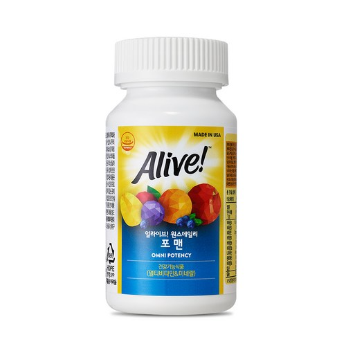 Alive! Once Daily For Men Multivitamin, 30tablets, 1ea - Vitamins ...