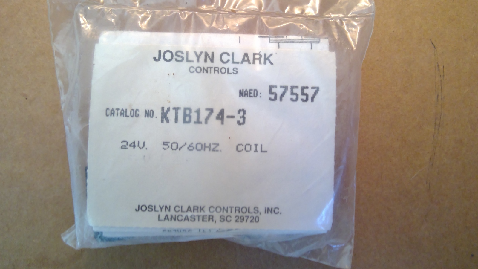 Joslyn Clark Controls Contactor Coil KTB174-3 - Other Electrical ...
