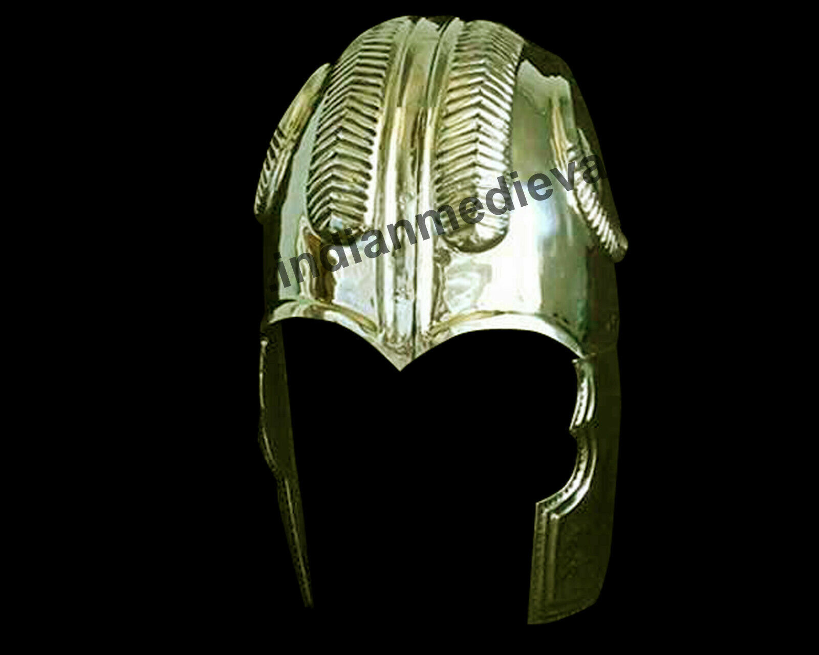 Medieval Casco Hecho De Latón Antiguo Griego Armadura Maeotian ...