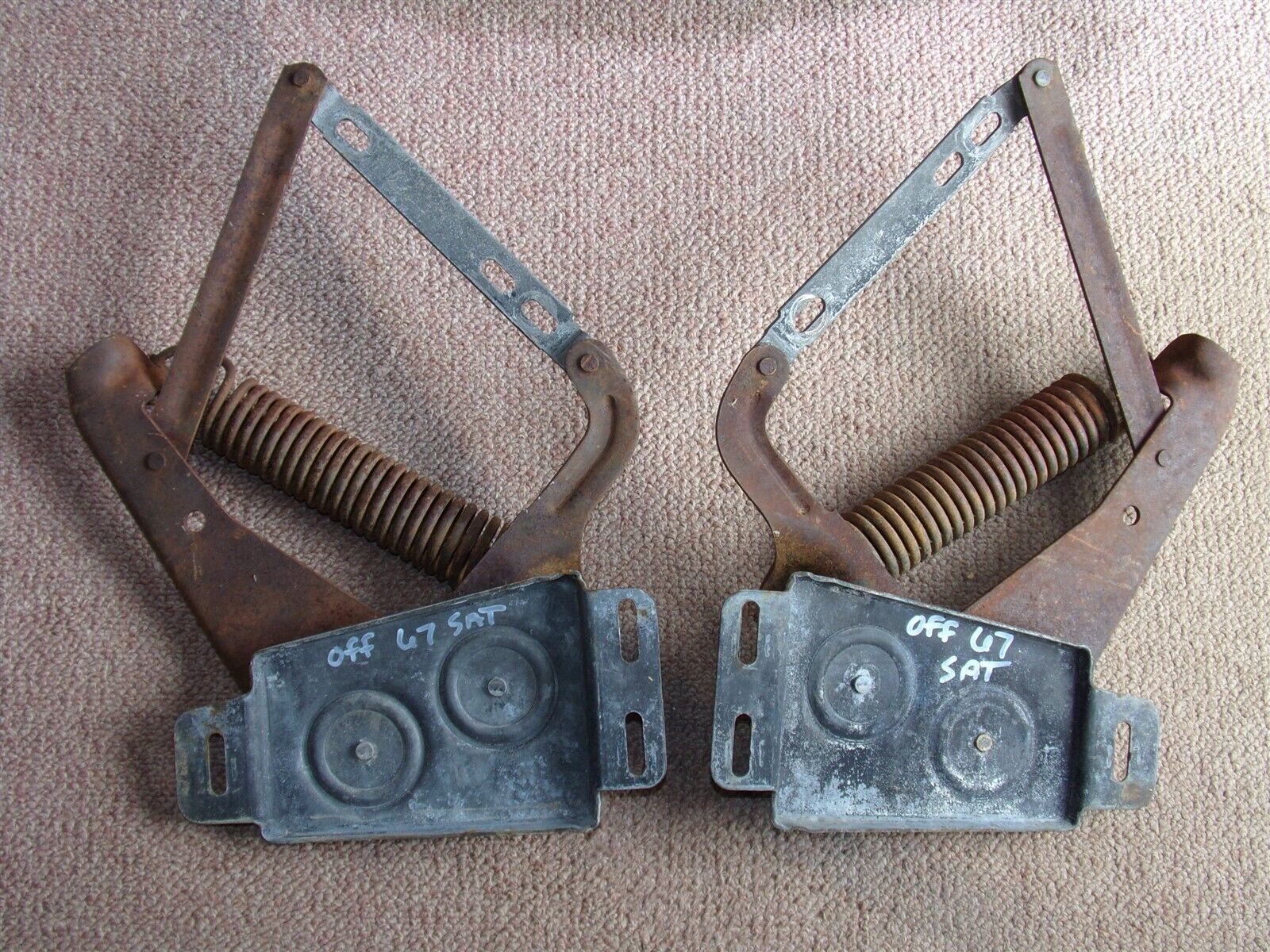 1970 Plymouth Satellite Hood Hinges OEM 1966 67 68 69 Road Runner GTX ...