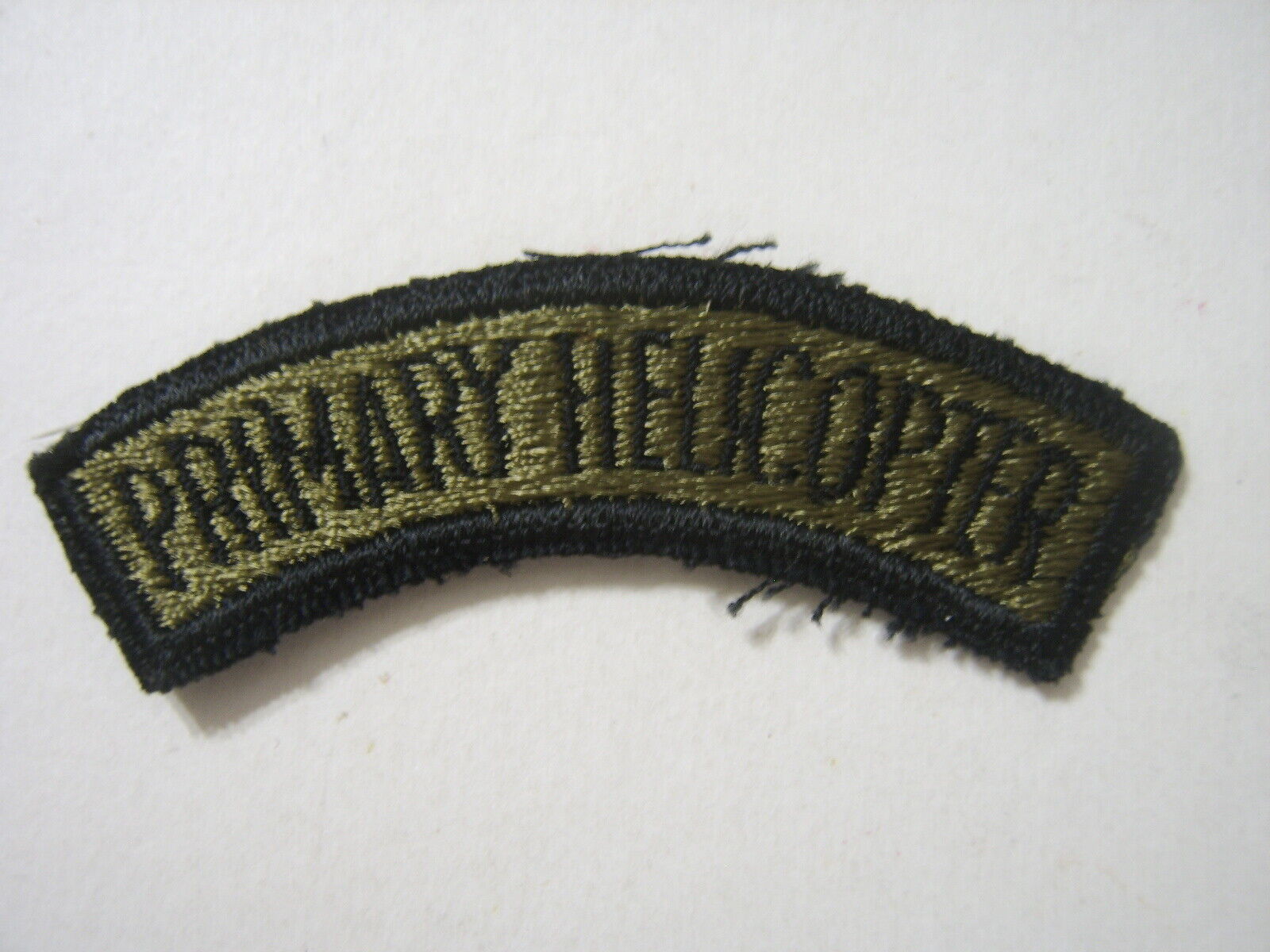 US ARMY AVIATION FLIGHT SCHOOL PRIMARY HELICOPTER OD GREEN 3" TAB :KY21 ...
