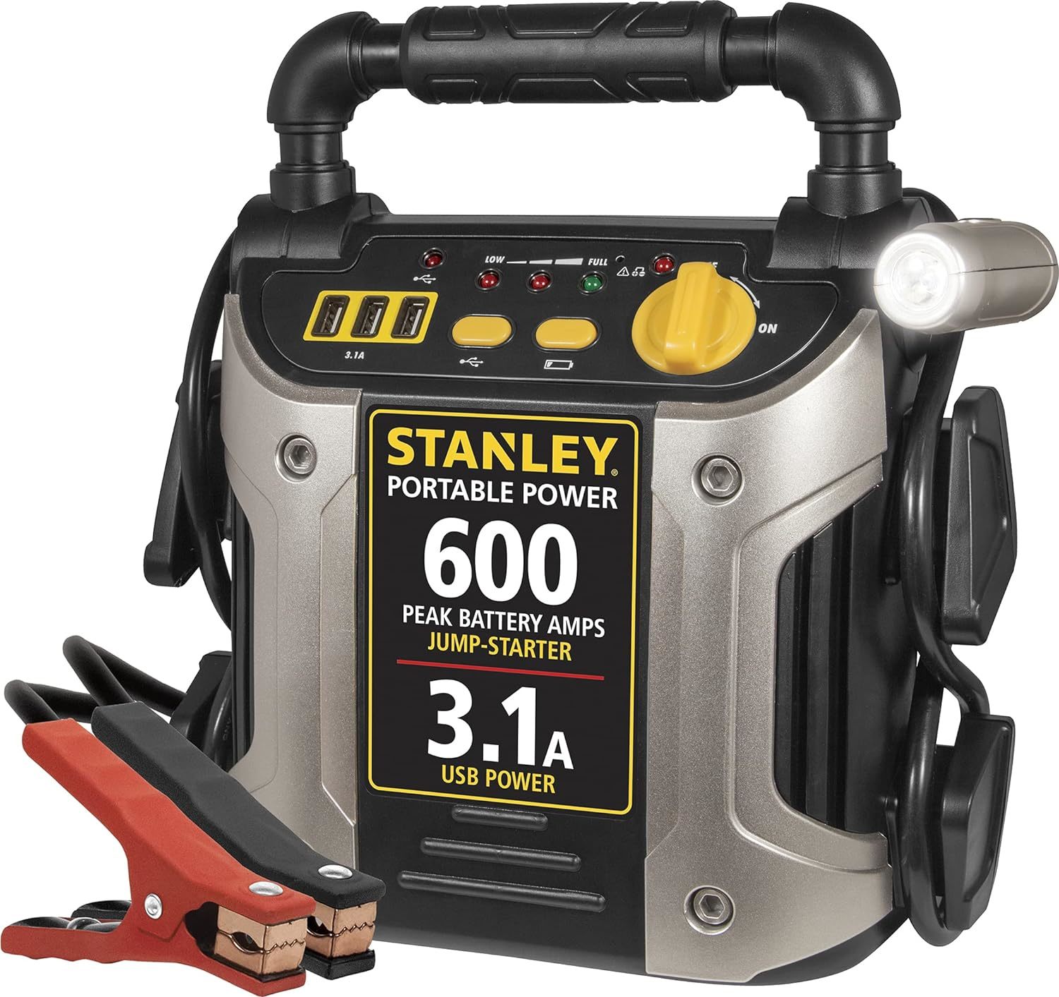 J309 Portable Power Station Jump Starter: 600 Peak Amp Battery Booster ...